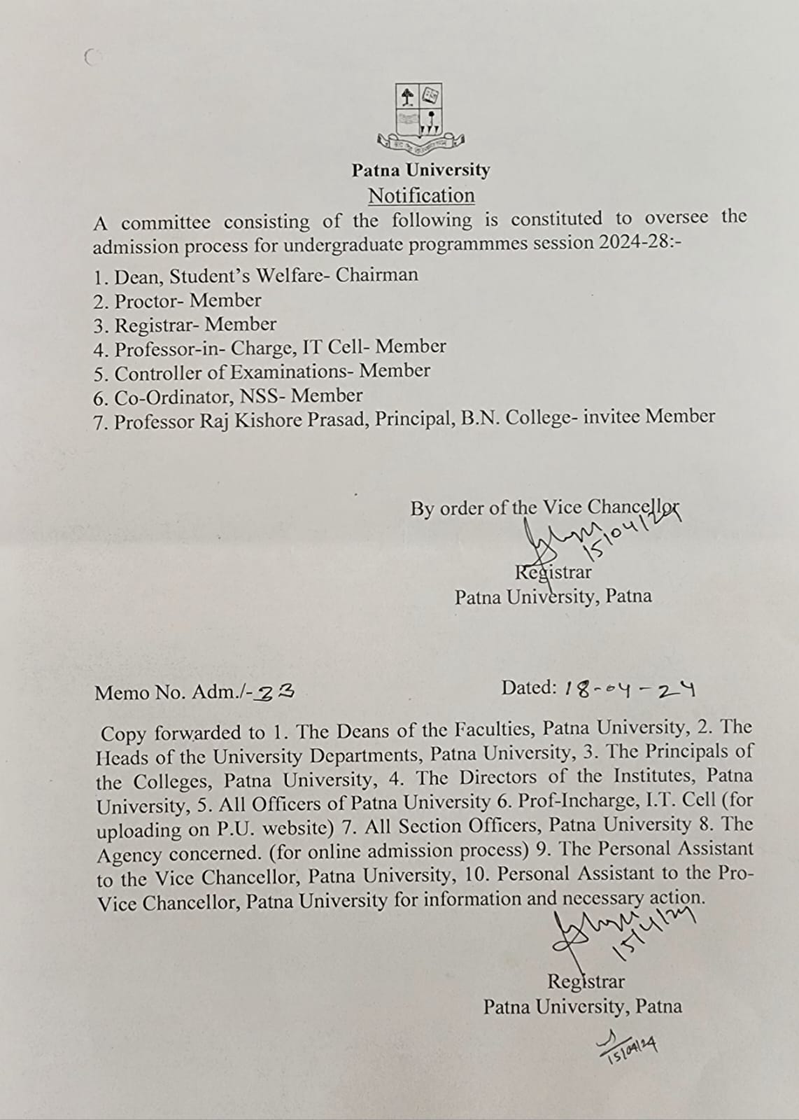 Welcome to College of Arts & Crafts , Patna University , Patna